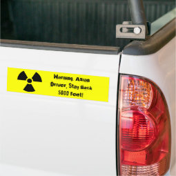 Warning: Asian Driver, Stay Back 5000 Feet! Bumper Sticker | Zazzle