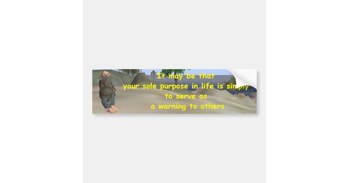 warning bumper sticker | Zazzle