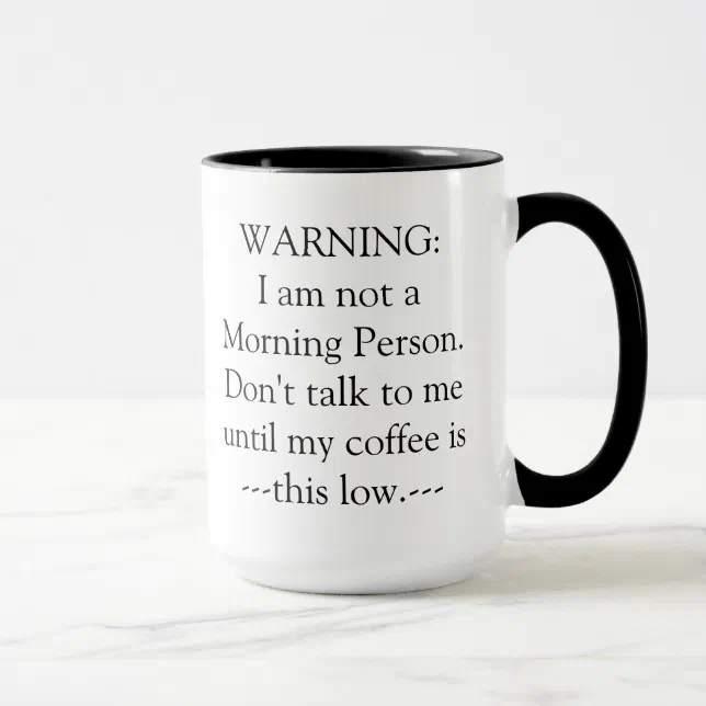 Warning Coffee Mug | Zazzle