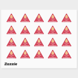Warning Contains Egg Allergen Label | Zazzle