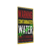 Warning Contaminated Water Sign | Zazzle
