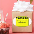 Warning! - Create your custom warning label! Oval Sticker | Zazzle