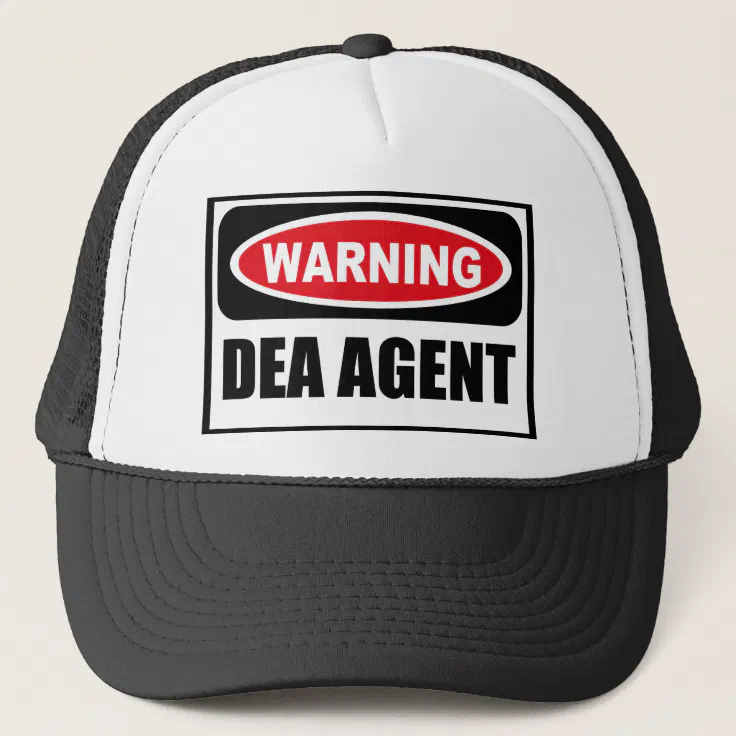 Warning DEA AGENT Hat | Zazzle