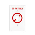 Warning Do Not Touch Light Switch Plate | Zazzle