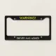 Warning Driver Has ADHD Humor License Plate Frame | Zazzle