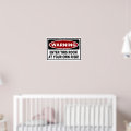 WARNING - ENTER THIS ROOM AT YOUR OWN RISK! POSTER | Zazzle