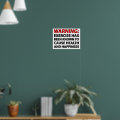 Warning: Exercise has been known to cause health.. Poster | Zazzle