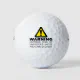 Warning extreme risk dangerous gunshot and lame golf balls | Zazzle