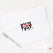 Warning I BITE Sticker | Zazzle