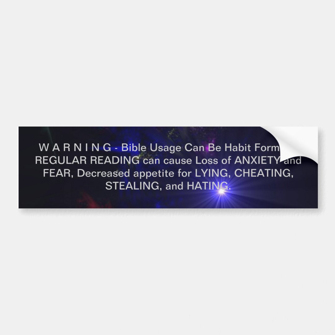 WARNING Inspirational SUPERNOVA Reading and Quotes Bumper Sticker | Zazzle
