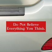 WARNING! It's not what you think. Bumper Sticker | Zazzle