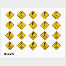 Warning karaoke zone classic round sticker | Zazzle