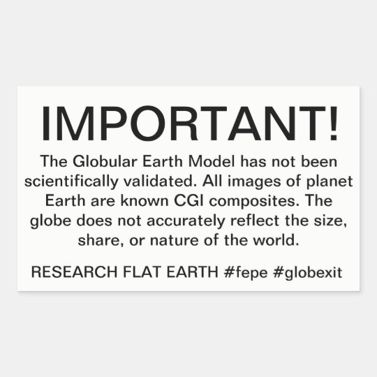 WARNING LABEL FOR GLOBES. Research Flat Earth | Zazzle.com