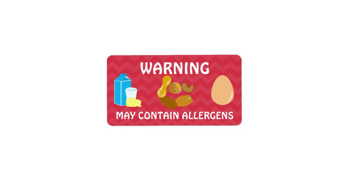 Warning May Contain Allergens Alert Stickers | Zazzle Warning May Contain Allergens Alert Stickers | Zazzle
