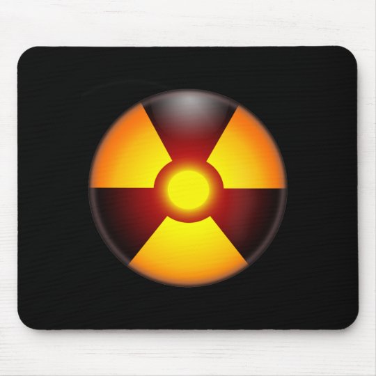 Warning Nuclear Radiation Mouse Pad | Zazzle.com