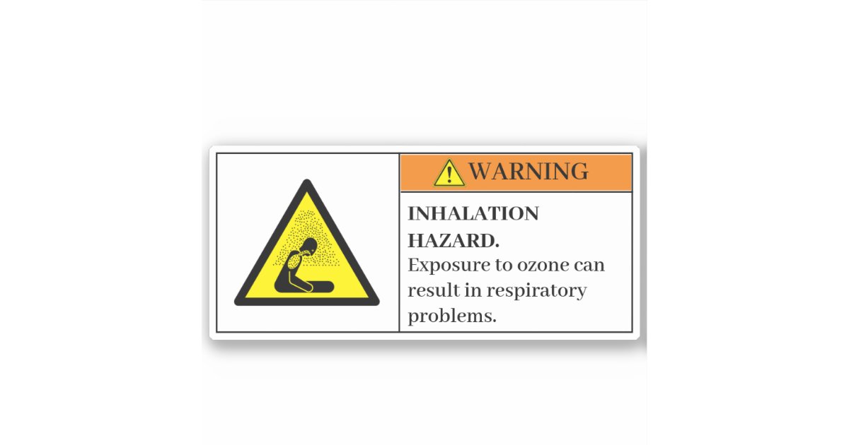 Warning/Ozone Warning Label | Zazzle