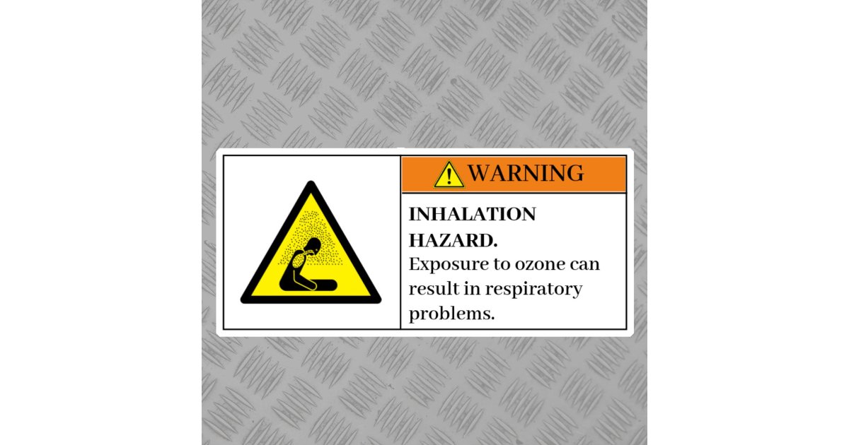 Warning/Ozone Warning Label | Zazzle