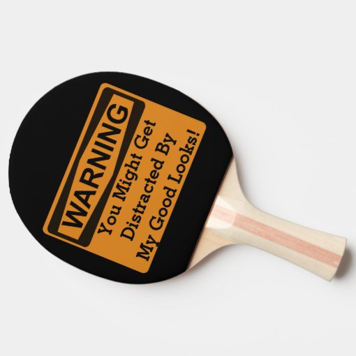 Warning Ping Pong Paddle | Zazzle