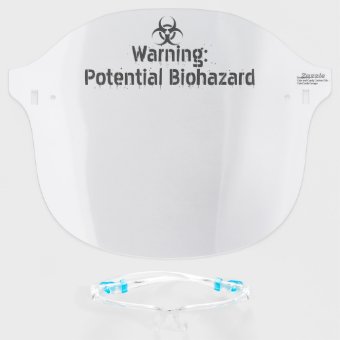 Warning Potential Biohazard Funny Sarcastic Face Shield | Zazzle