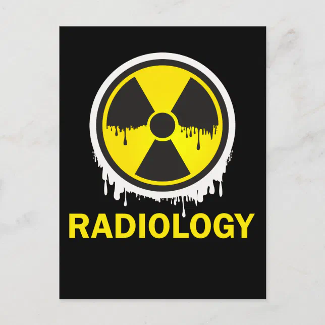 Warning Radiology Symbol Xray Radiologist Postcard | Zazzle
