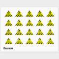warning sign, HOT Triangle Sticker | Zazzle