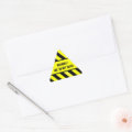warning sign, HOT Triangle Sticker | Zazzle