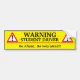 Warning Student Driver - Be Afraid Bumper Sticker | Zazzle