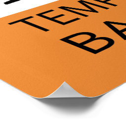 Warning Temperamental Bass Player Poster | Zazzle