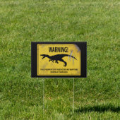 Warning! This Property is Protected by Raptors Sign | Zazzle