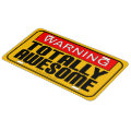 Warning: Totally Awesome License Plate | Zazzle