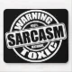 Warning Toxic Sarcasm Humor Phrase Mouse Pad | Zazzle