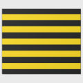 Warning Yellow and Black Caution Striped Wrapping Paper | Zazzle