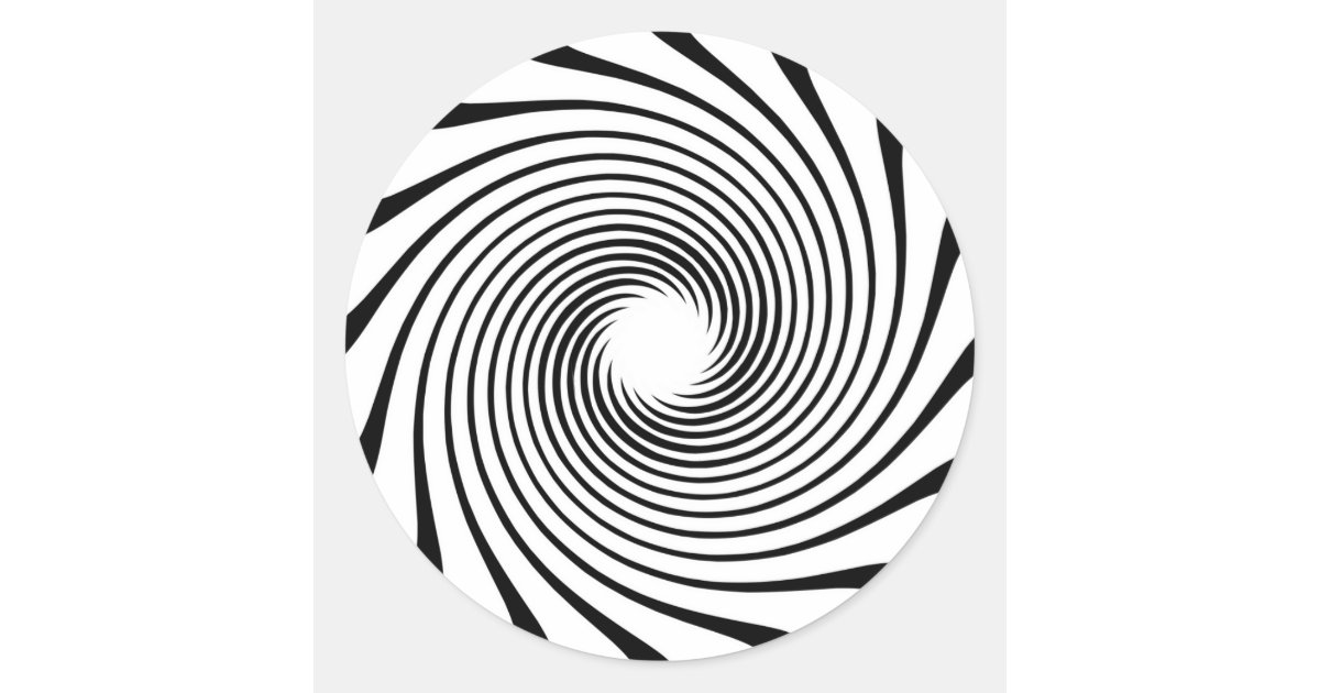 Warp Drive Design Classic Round Sticker | Zazzle