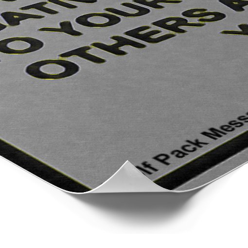 Warrant Officer Warning Message Poster | Zazzle