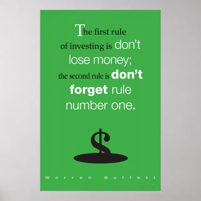 Warren Buffett poster | Zazzle
