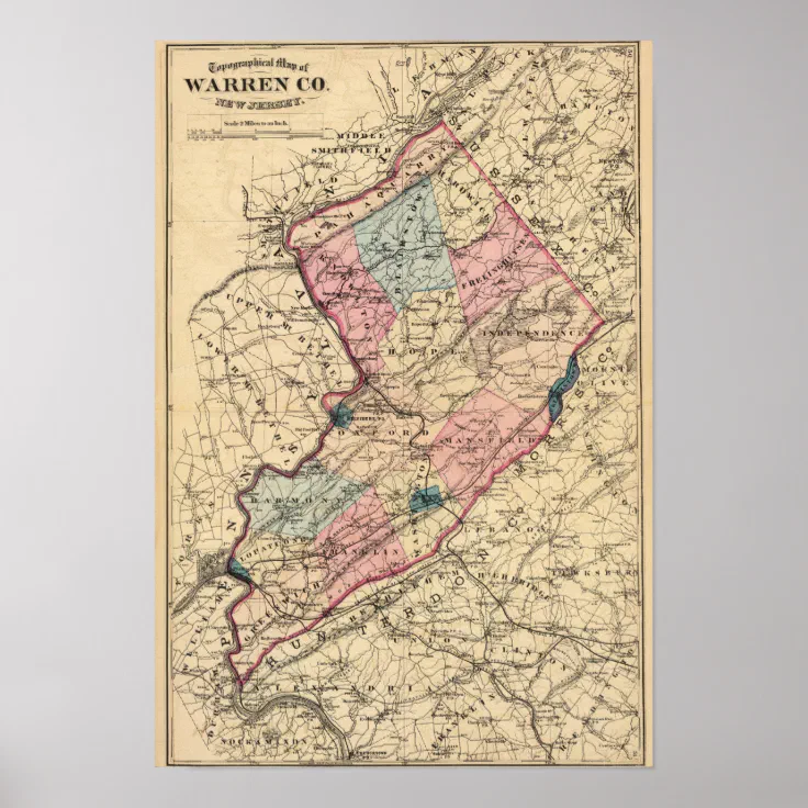 Warren County, NJ Poster | Zazzle