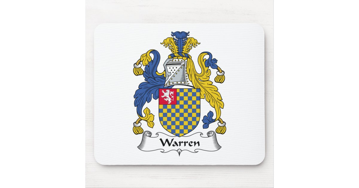 Warren Family Crest Mouse Pad | Zazzle