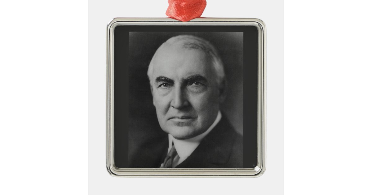 Warren G. Harding Metal Ornament | Zazzle