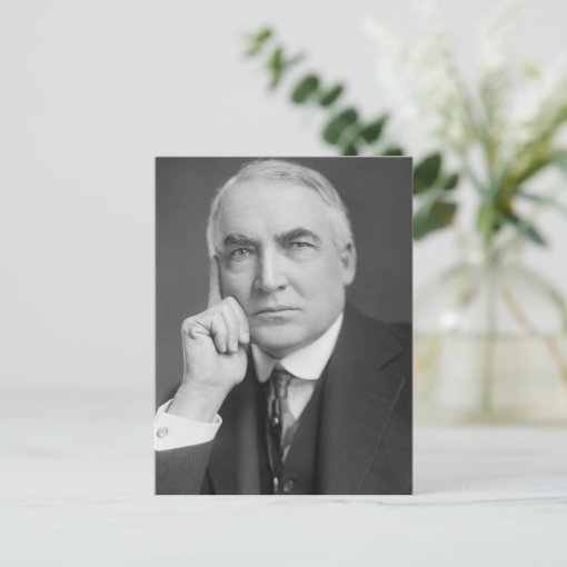Warren G. Harding Postcard | Zazzle