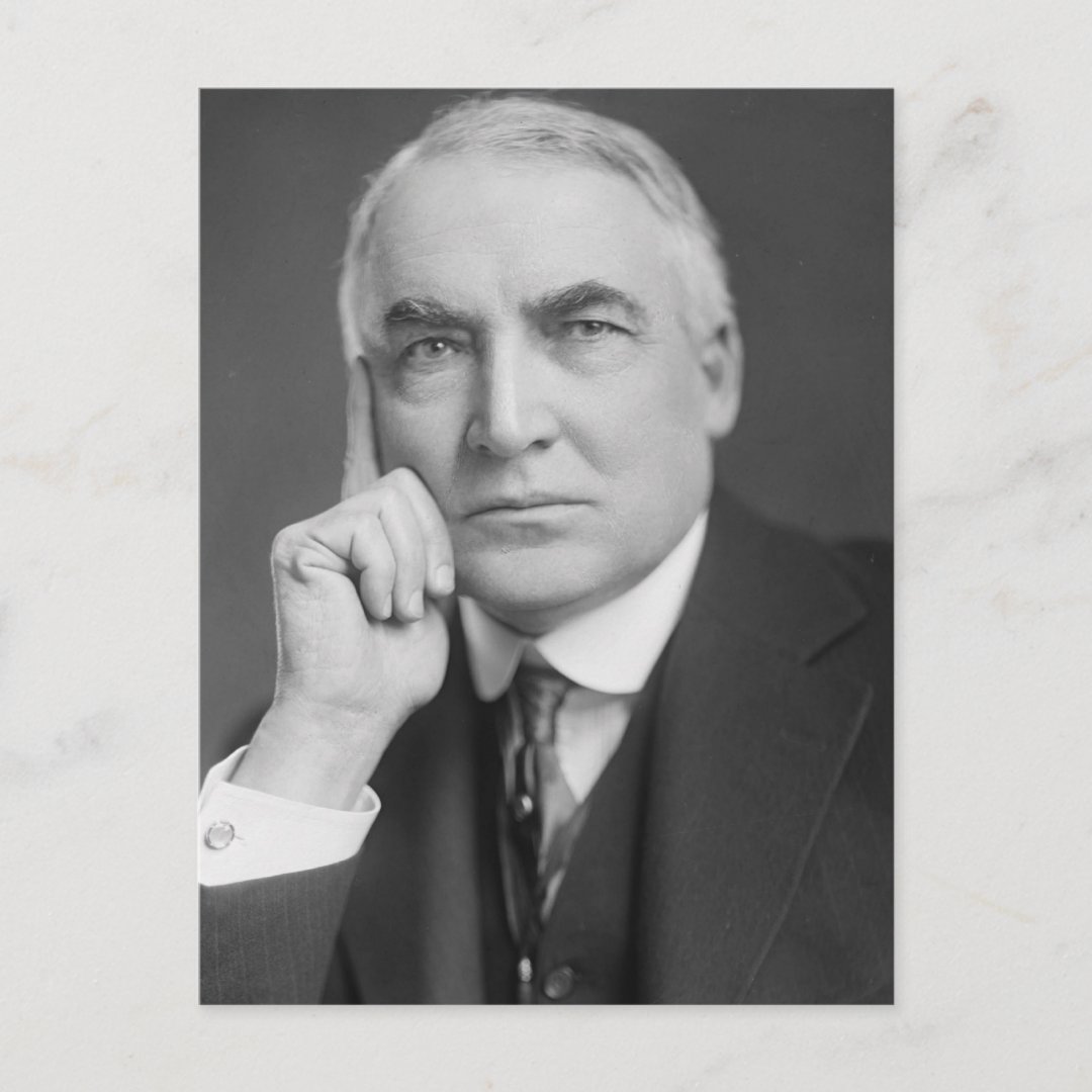 Warren G. Harding Postcard | Zazzle