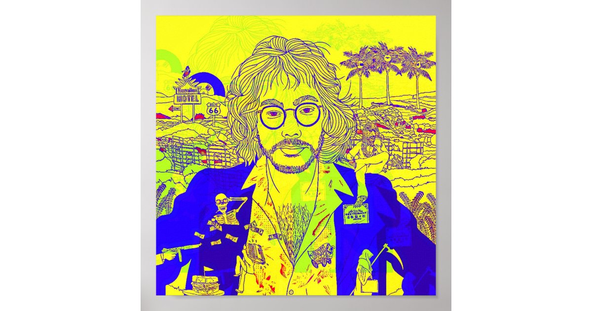Warren Zevon Pop Art Poster | Zazzle