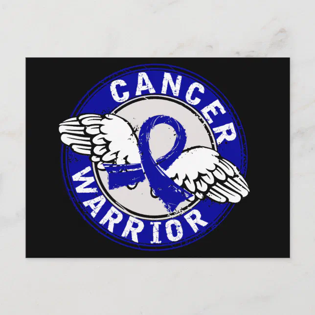 Warrior 14C Colon Cancer Postcard | Zazzle