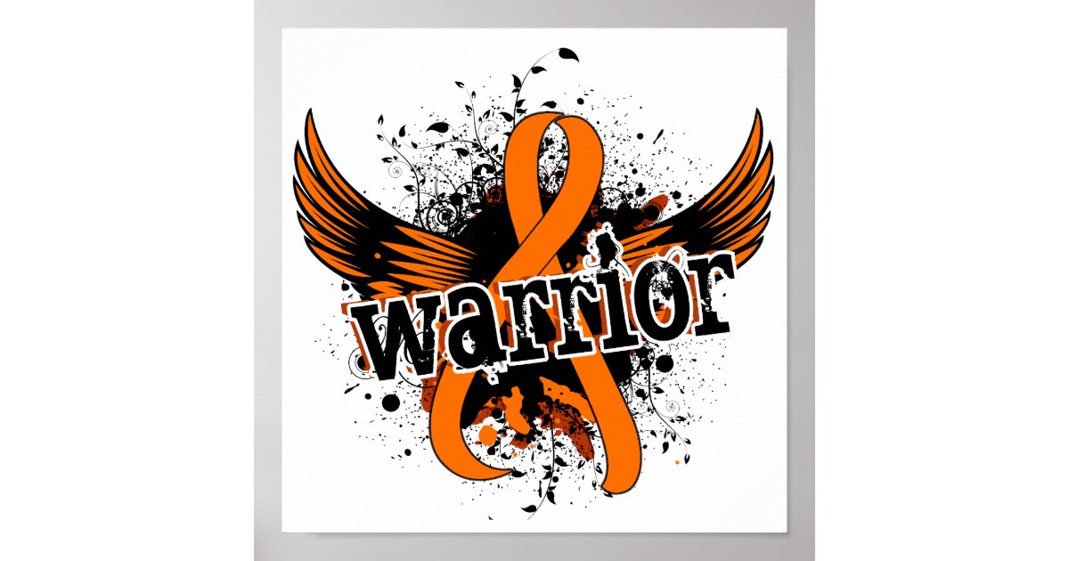 Warrior 16 Leukemia Poster | Zazzle