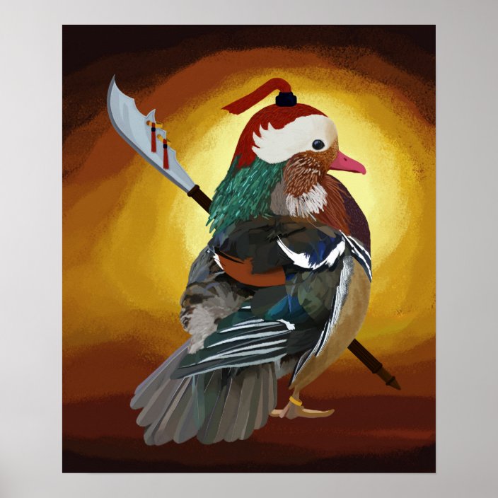 Warrior Duck Poster | Zazzle.com
