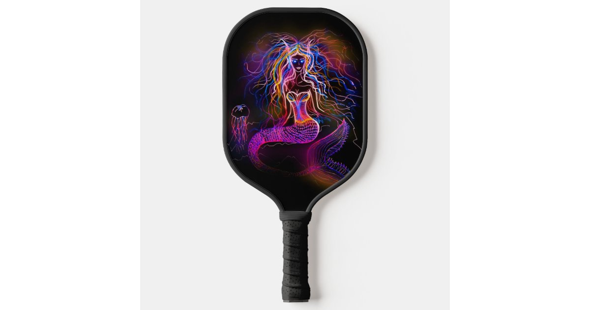 Warrior Mermaid Pickleball Paddle | Zazzle