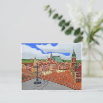 Warsaw-Old Town Postcard | Zazzle