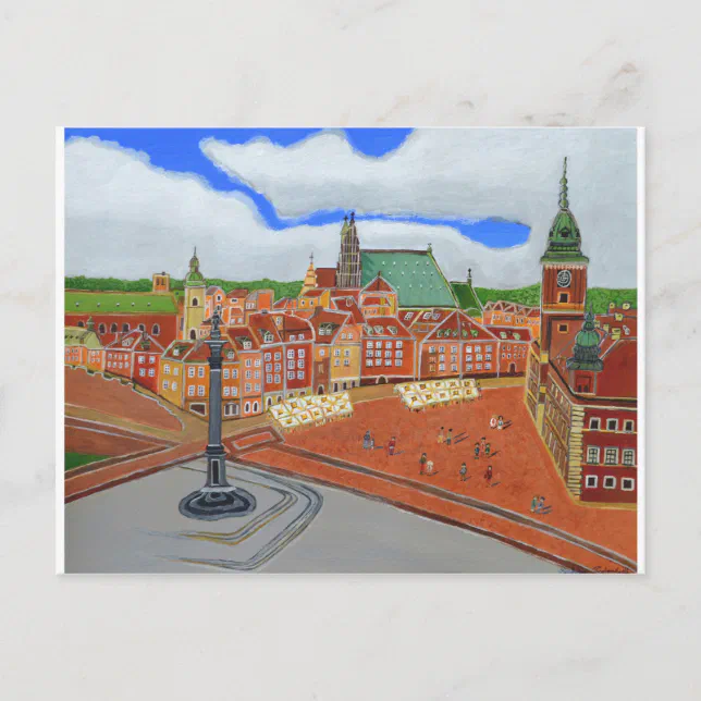 Warsaw-Old Town Postcard | Zazzle