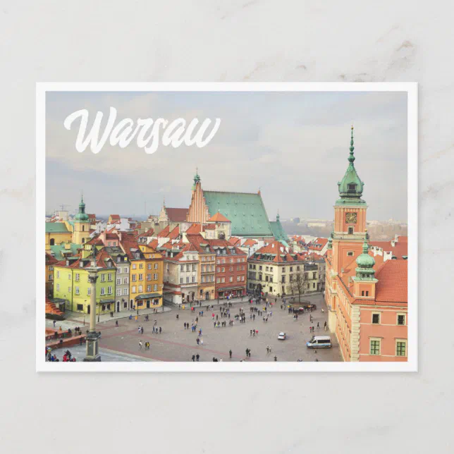 Warsaw Poland Photo Postcard | Zazzle