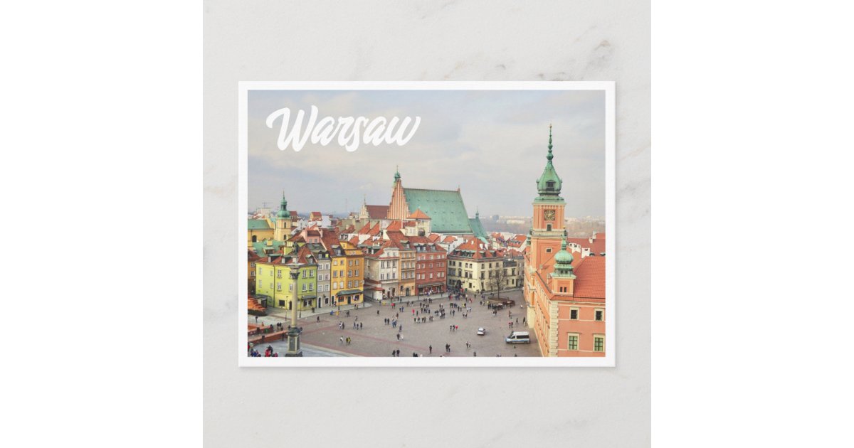 Warsaw Poland Photo Postcard | Zazzle