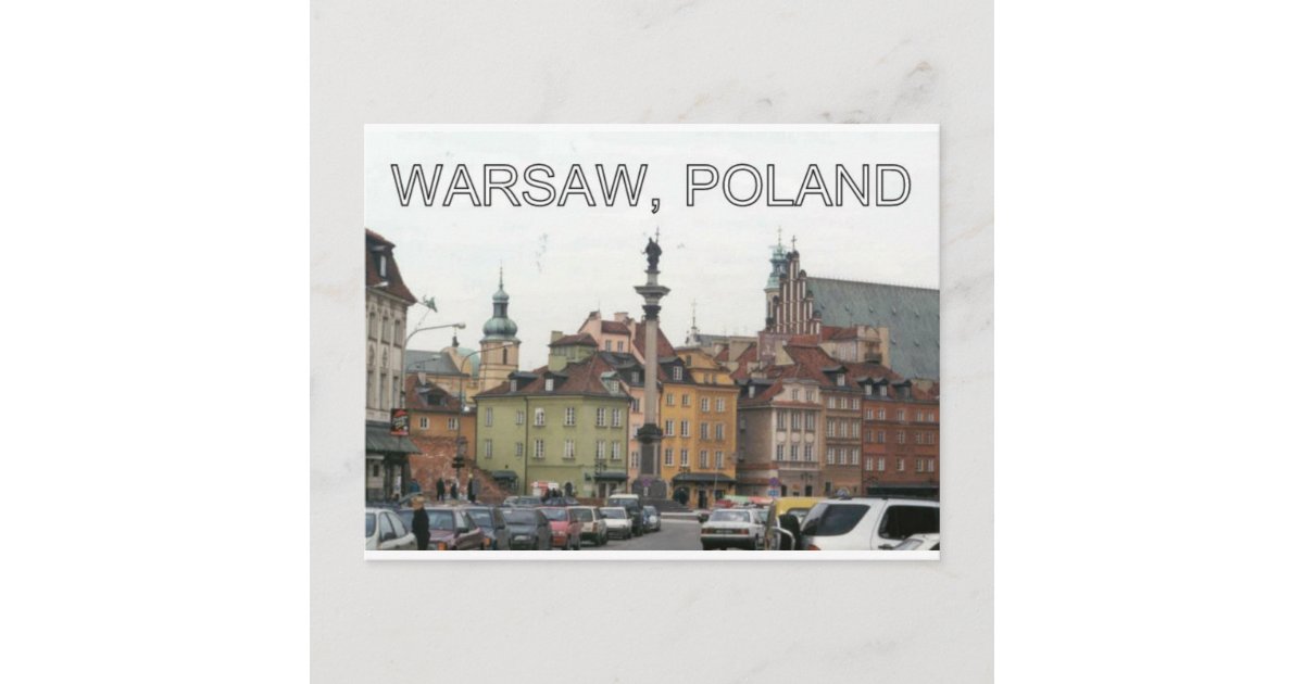 WARSAW POLAND STARE MIASTO OLD TOWN v.2 Postcard | Zazzle